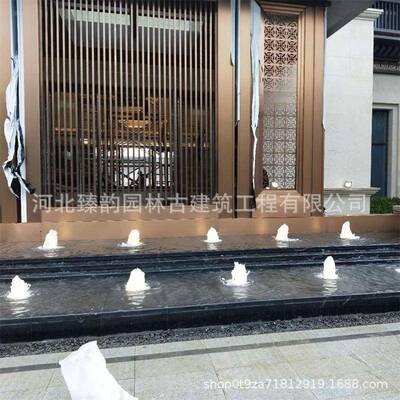 玉柱喷泉广景场涌光泉大泉型旱地535音乐喷泉流水涌泉观波气爆泉