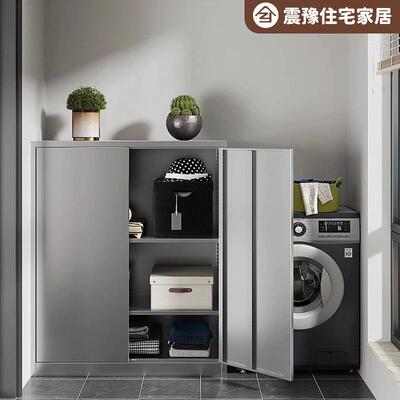 04不锈钢家用卧定室金属储物衣柜杂物收纳柜子台柜防晒阳防3YWE水