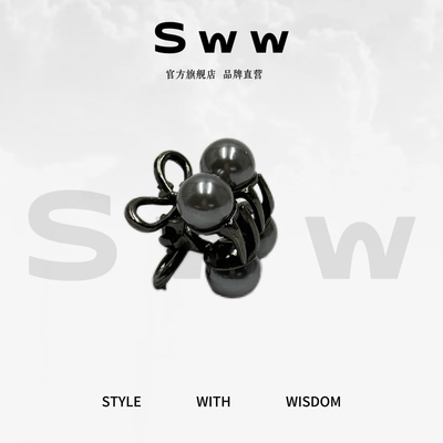 SWW/韩系小樱桃精致蝴蝶结抓夹小号鲨鱼夹刘海夹子顶夹半夹头饰