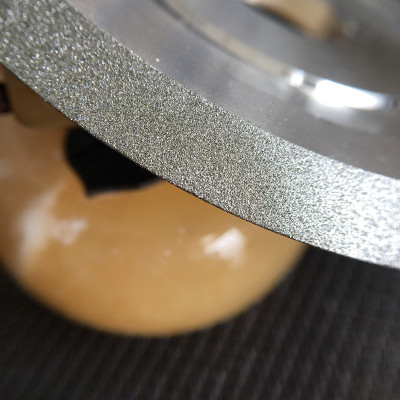 金刚石磨轮斜轮45度尖角电镀SDC砂轮直径85内孔20砂宽7毫米