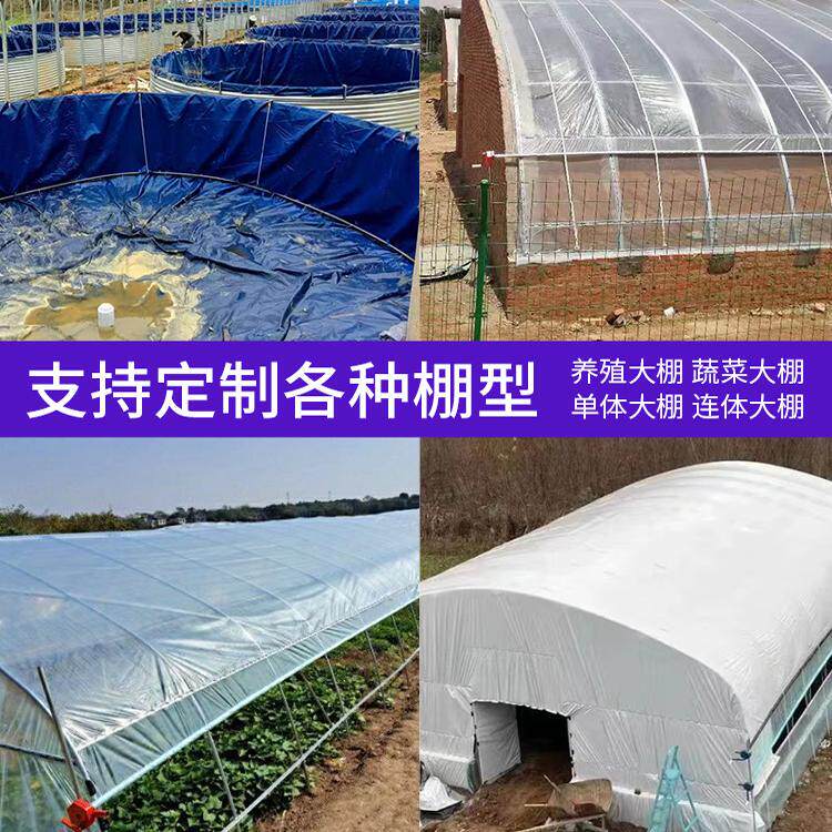 大棚骨架钢管全套蔬菜种植养殖猪牛鸡椭圆管半坡暖棚保温钢架连栋