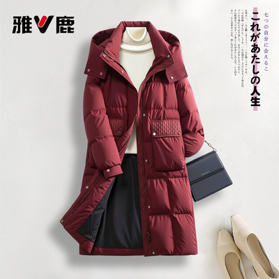 雅鹿新款冬加厚时尚羽绒服