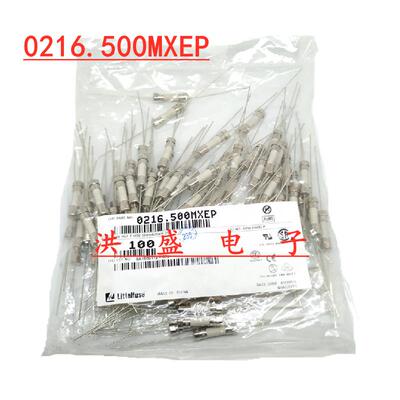 0216.500MXEP美国力特5*20 0.5A陶瓷保险丝F500mA H250VP快熔带脚