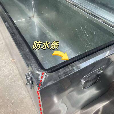 皮卡工具箱上开门铁工具箱工工箱双排CD100575工箱镀具锌工具具箱