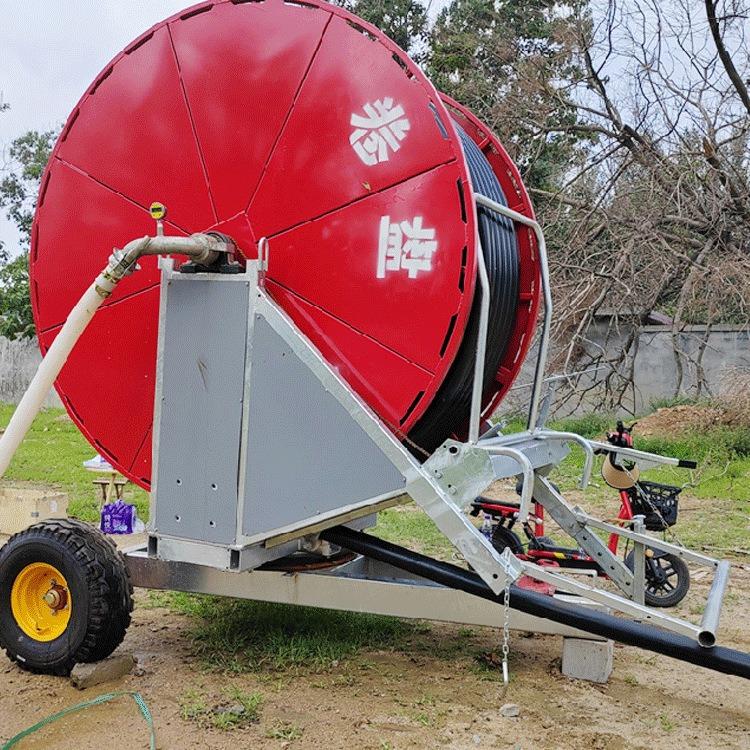 定制农田全自动喷灌机浇地机绞盘式淋溉机排灌设备卷盘式灌溉机
