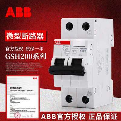 ABBGSH200系列剩余电流动作断路器GSH202AC-C32/0.03;10174383