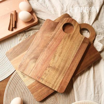 LINKE邻可 · 相思木托盘砧板 实木小切菜板披萨盘 牛排板点心托