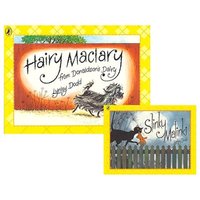 Hairy Maclary & mini Slinky Malinki 毛毛狗麦克拉瑞和猫猫马林基 2册/套 经典故事绘本 英语早教启蒙 英文原版进口儿童图书