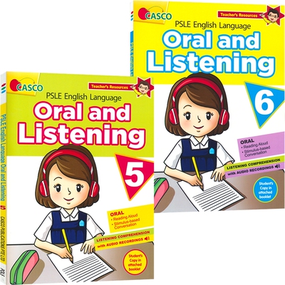 Casco PSLE English Oral And Listening 5-6 新加坡英语 口语与听力 小学5-6年级 小六会考 综合提升 英文原版进口图书