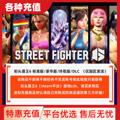 steam正版游戏街霸6 街头霸王6 Street Fighter 6 角色DLC激活码C