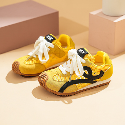 儿童软底透气网面跑步鞋