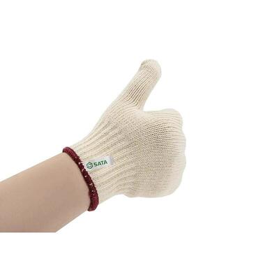 劳保手套纱加厚全棉纱PVC单/双面线点塑防滑手套AF0FKOS0棉05