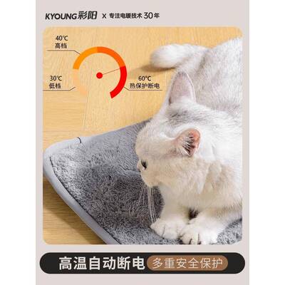 彩阳小防型宠物电热65708毯小狗猫用专窝猫咪热水防抓加垫恒温