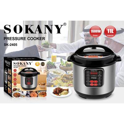 外贸SOKANY2405压力锅家用电饭煲电热锅11L烹饪锅pressure cooker