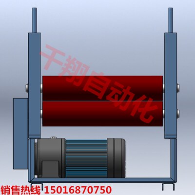 对压输送设备e 送料牵引机 动力覆膜辊筒传动轴无动力胶辊传送机