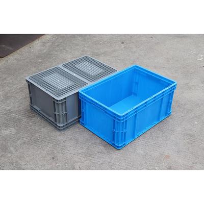 EU4622物流箱600*400*280加厚大号塑料4628汽配物流箱600-280灰箱