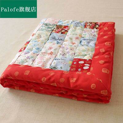 纯棉花成品百家被手工拼布幼儿园褥新生婴儿宝宝儿童四季百福被子