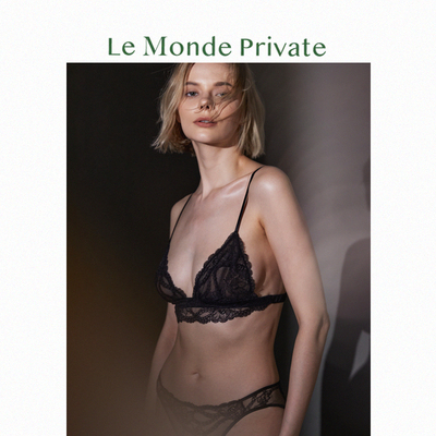 LeMondePrivate「薄物Misthing」性感蕾丝轻薄三角杯内衣文胸