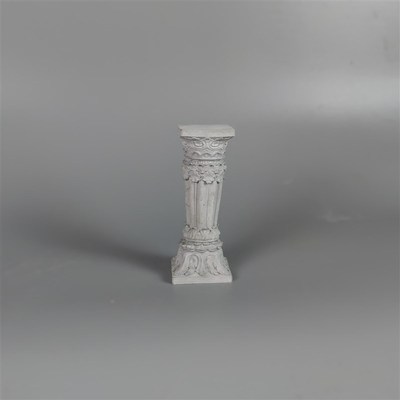 清水混凝土摆件 并蒂莲罗马柱 造景桌面装饰烛台
