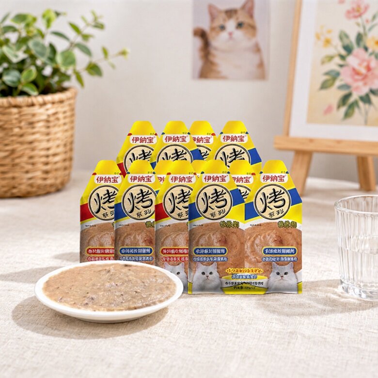 伊纳宝猫湿粮主食餐包宠物猫条猫零食罐头营养糊金味道成幼猫猫饭