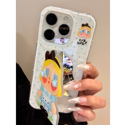 蓝波点哭娃新款适用苹果16Pro手机壳iPhone14max小米15华为mate70pura80k60nova13荣耀300x100reno12vivos20