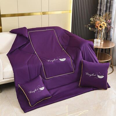 新大款1337全mian豆棉羽HLK毛款两用抱2枕45*4被5cm靠垫被