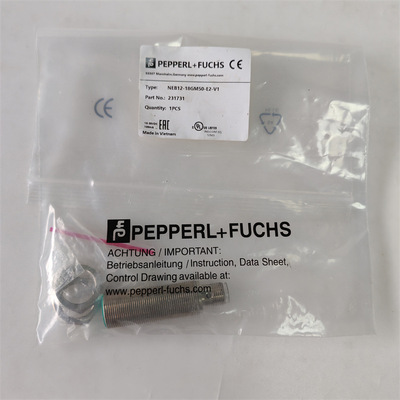 原装P+F接近开关NEB12-18GM50-E2-V1货号231731长感应距离12MM