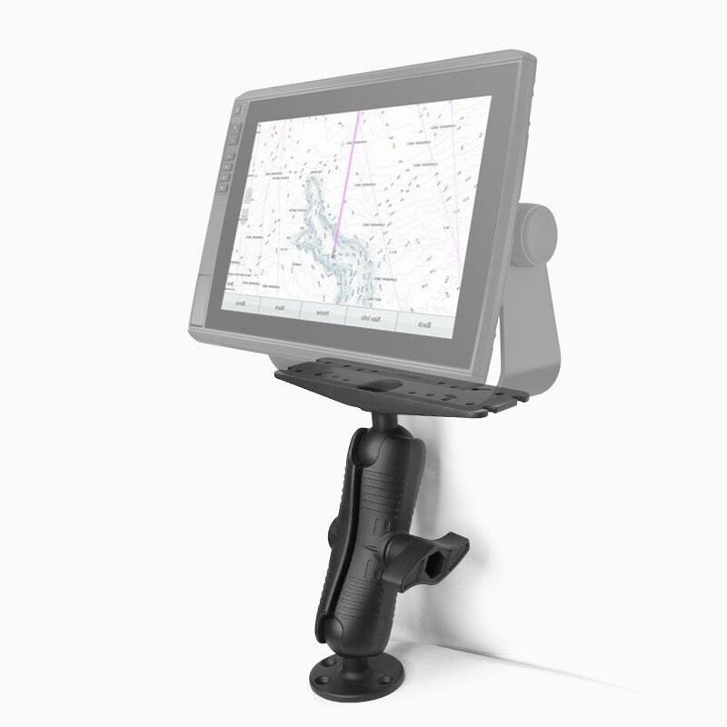 劳伦斯可视探鱼器万向调节支架2.25英寸球头筏钓重型鱼探仪支架