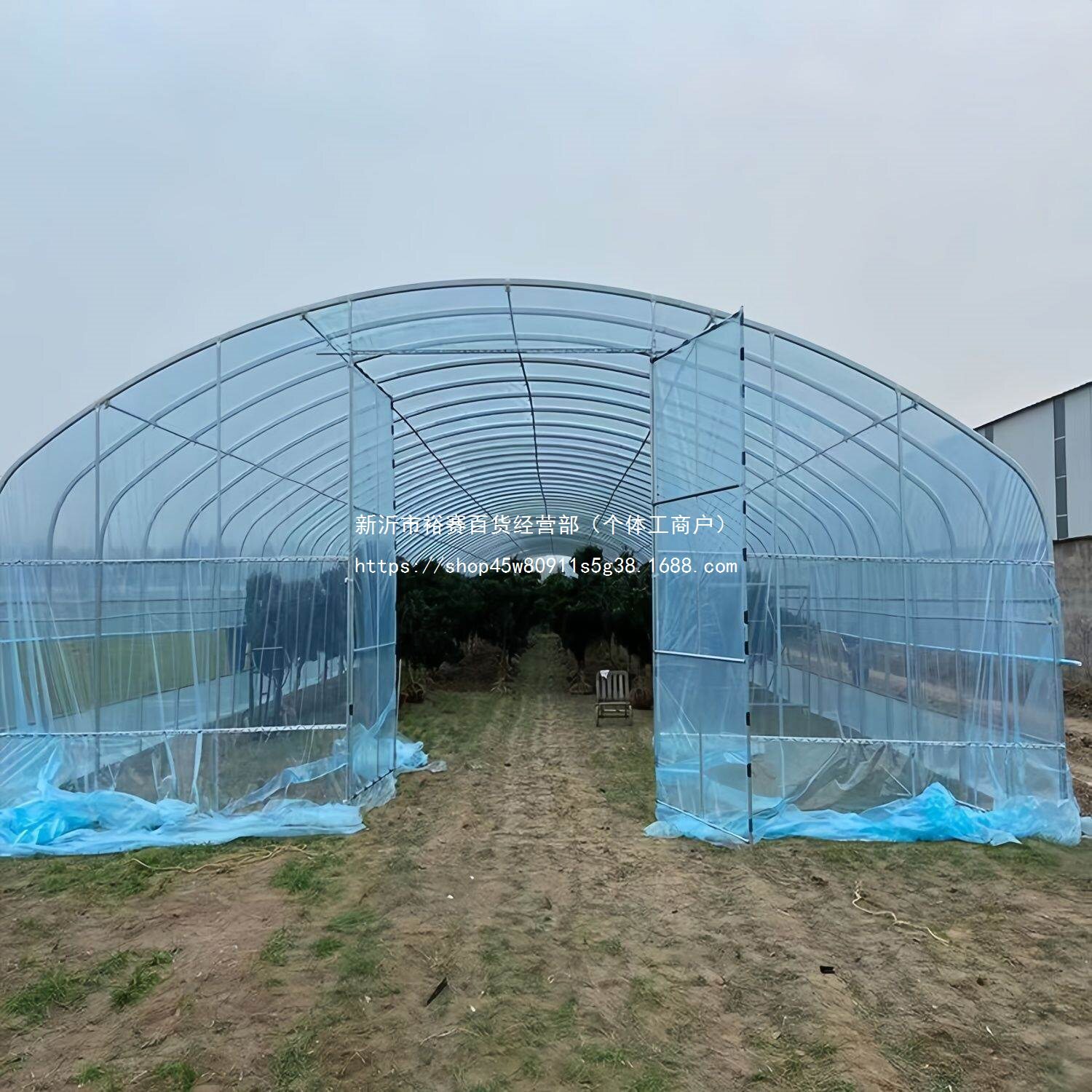 连栋牛羊猪种植半坡全套棚配件钢管养殖大棚棚温室大棚养骨架棚