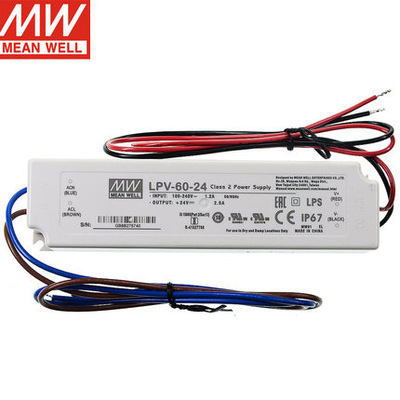 台湾明纬LPV-60-5 40W  5V  8A   LED开关电源