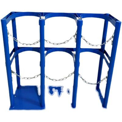 实MLV验瓶室轮8L气瓶固定架10L钢放置架加厚4LL存放架带可移动钢