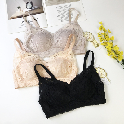 古妃9062新款无钢o圈养护调整型文胸蕾丝美背细肩带薄款聚拢内衣