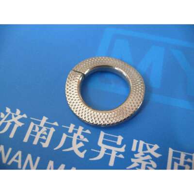 麻面压纹点止滑锁紧波浪鞍形垫圈DIN128A型
