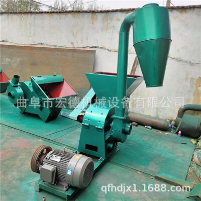 养殖场沙克龙粉碎机小麦秸秆打粉机花生壳花生秧粉糠机