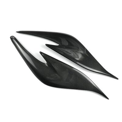 适用于12-15丰田普锐斯PriusZVW30碳纤维改装灯眉眼眉大灯装饰贴