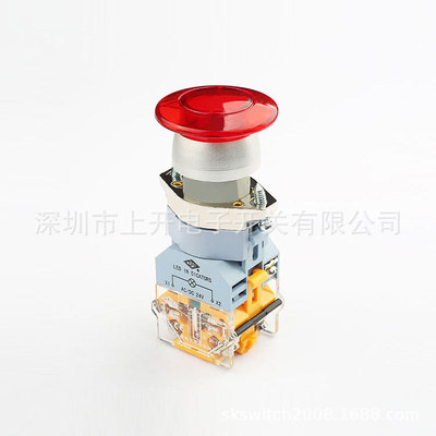 LA133蘑菇型按钮开关 产品型号：     LA133-A1.M-G