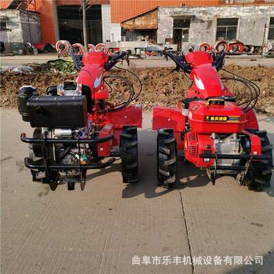 新款家用小型四驱耕地机农用旋耕机多功能微耕机