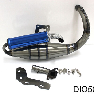 厂家直销DIO50JOG50ZX50改装排气管AF18/28期改装大象排气管