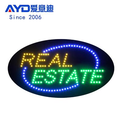 厂家背发光字新品招牌字38*68.5CM亚克力背光平面图案real estate