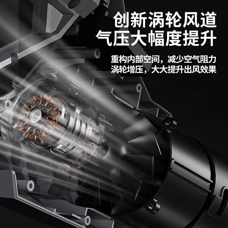 万牛鼓风机吹灰尘大功率锂电吹风机工业用暴风枪强力吹树叶吹雪机