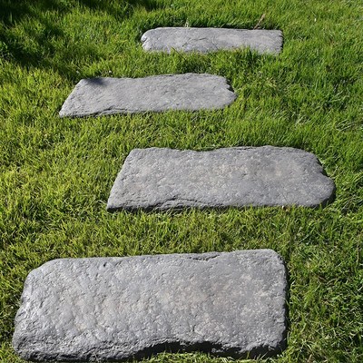 庭院花园中国古典装饰户外防滑石青石板复古水泥制品摆件文化砖