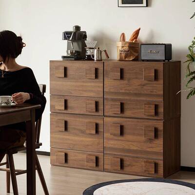 美式中古风门柜斗柜用客储物柜组合电视柜卧RPV家室收卡纳柜厅床