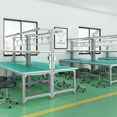 铝合静金材防电工作台车间流水生产线检台验操作多82511功能桌子