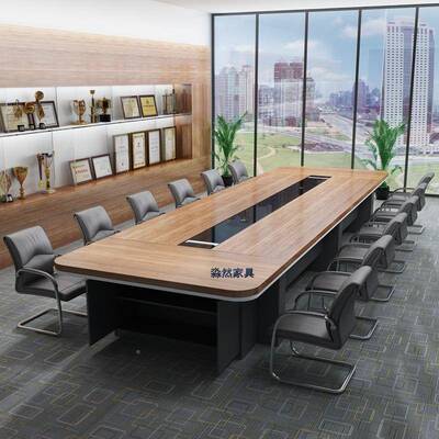 新款TGI会议议桌长桌简现代办公家具会洽谈桌椅组合长方形约办公