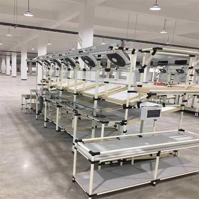 U型间流精益生产水线工作台精益操作台管车环型生产台线棒打装包