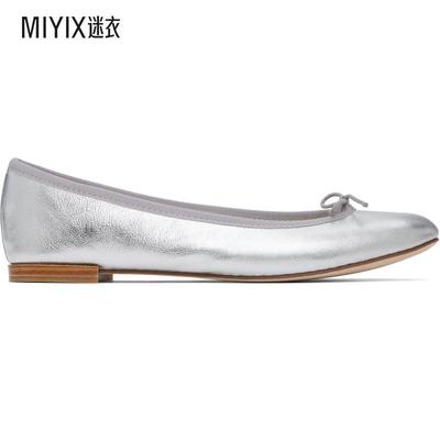 Repetto丽派朵 女款银色 Cendrillon 芭蕾鞋 迷衣时尚