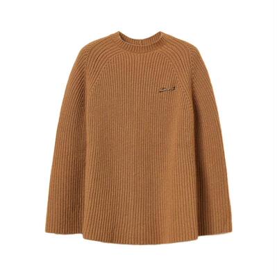 TWINSET 女士 FW25 上衣 罗纹珠宝精饰披肩