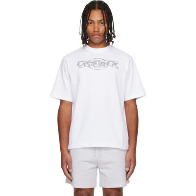 Casablanca 男士 T恤 白色 Chrome Oversized