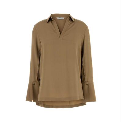 Max Mara 麦斯玛拉 女士 FW25 衬衫 Dover V领长袖上衣