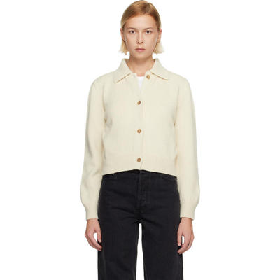 A.P.C. 女士 开衫 白色 Polo Shirt Collar 开衫